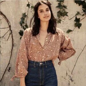 Doen | Tops | Doen Okeeffe Top In Rust Prancing Fawn Small | Poshmark